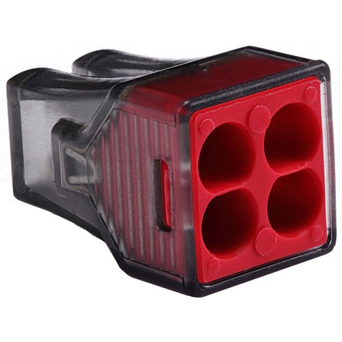 MORRIS 23008 12AWG 4-Pole Push-in Wire Connector — Lighting Supply