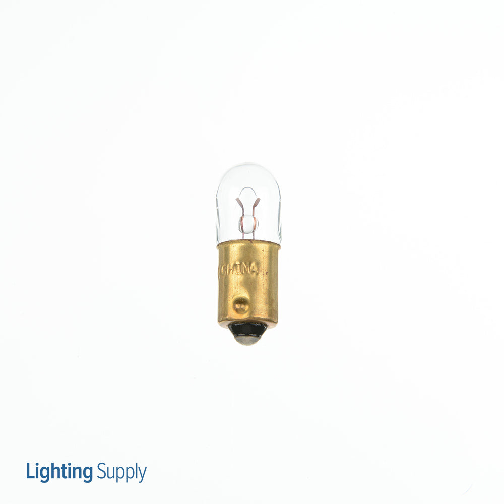 Standard #44 .25 Amp 1.25 Inch T3.25 Incandescent Bulb 6.3V BA9S Base ...