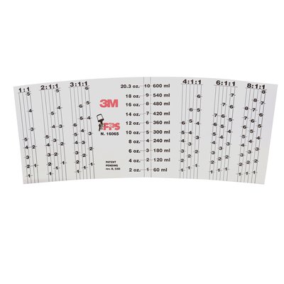 3M 7000120485 16065 PPS Mix Ratio Inserts Standard 22 Fluid Ounce ...