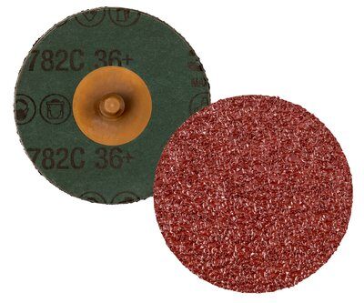 3M 7100100942 89666 Roloc Fibre Disc 782C 36 Plus TR 3 Inch Die R300V ...