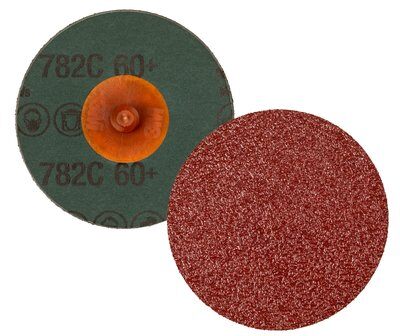 3M 7100100885 89671 Roloc Fibre Disc 782C 60 Plus TR 3 Inch Die R300V ...