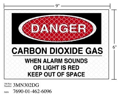 3M 7010389836 38895 Diamond Grade Fire Fighting Sign 3Mn302Dg "Danger ...