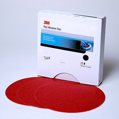 3M 7000119778 01101 Red Abrasive Stikit Disc 01101 8 Inch 40 — Lighting ...