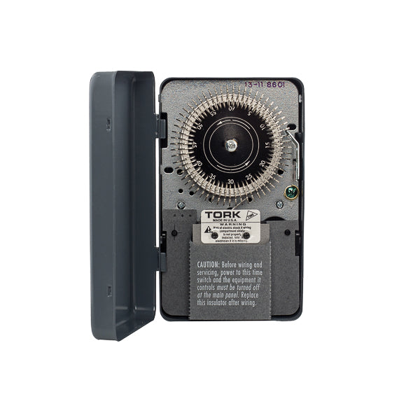 Tork 8601 60 Minute Cycle Timer 20A 120V SPDT Indoor Metal Enclosure ...