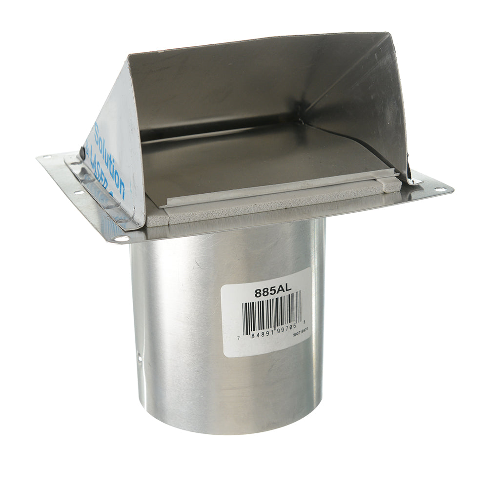 Broan-NuTone 885AL Wall Cap Aluminum For 3 Inch And 4 Inch Round Duct ...