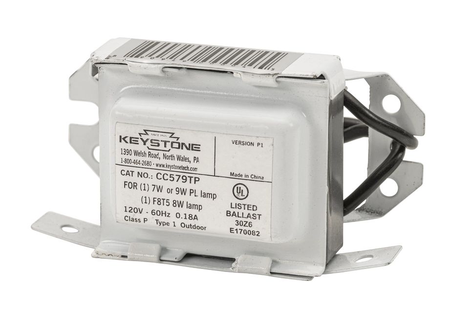 Keystone CC579TP-CP 5W/7W/9W 120V 2-Pin Compact Fluorescent Ballast ...