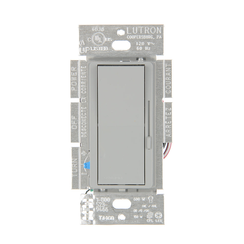 Lutron DVCL-153P-GR Diva 150W LED 3-Way Gray — Lighting Supply
