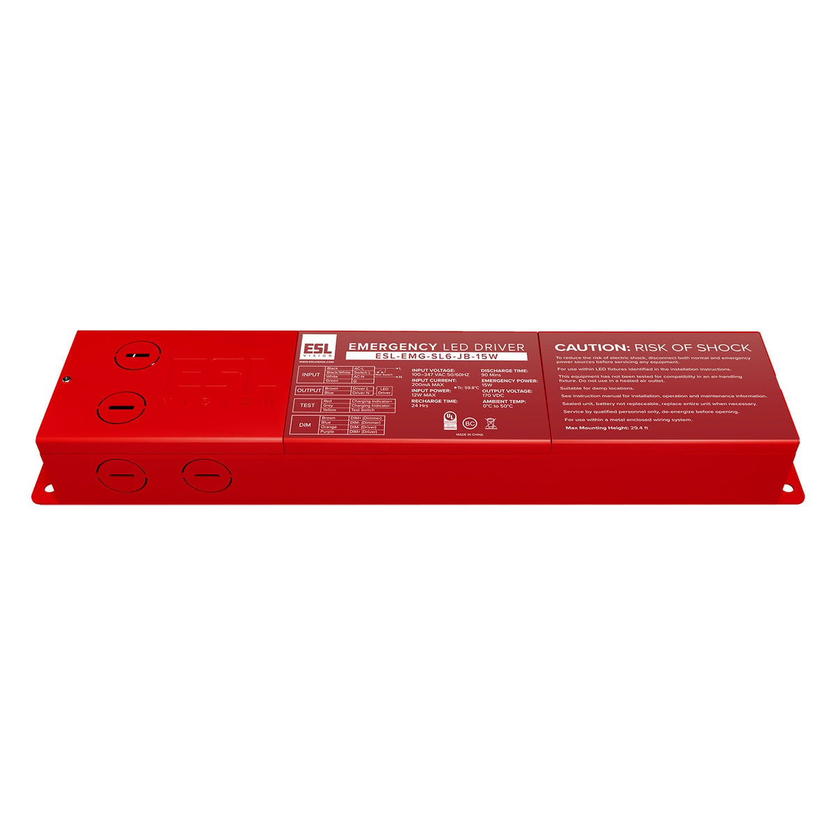 ESL Vision ESL-EMG-SL6-JB-15W Emergency Backup Battery Unit — Lighting ...