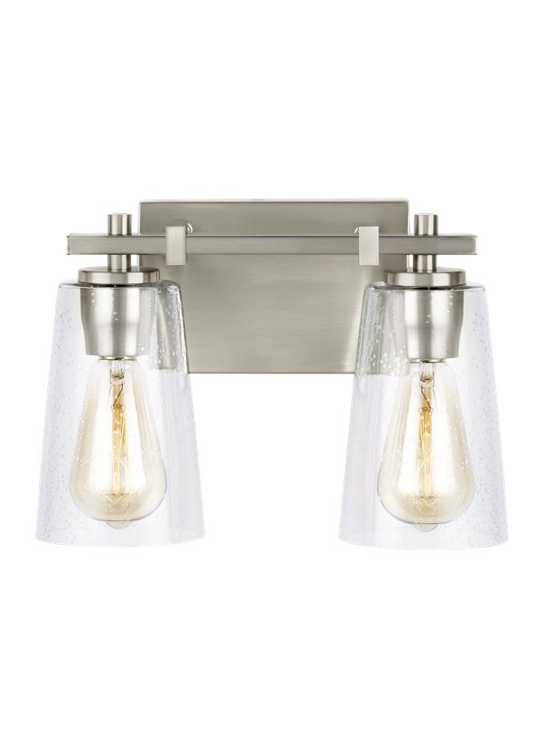 Generation Lighting VS24302SN Mercer 2-Light Vanity — Lighting Supply