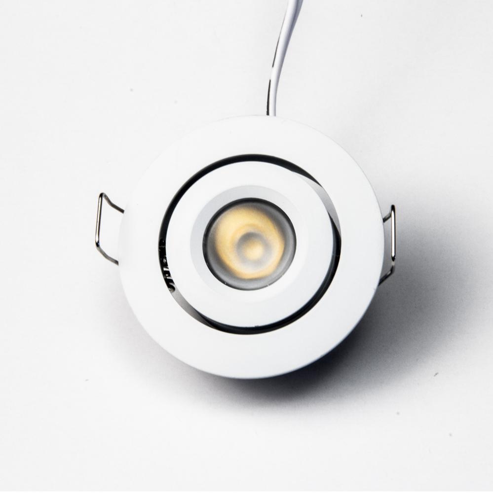 GM Lighting GMR6-120V-IC-WFL-W 120VAC Mini Adjustable LED Downlight ...