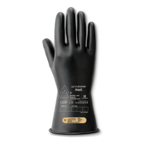 Cementex IG00-11-9B Class 00 11 Inch Gloves 9 Black — Lighting Supply