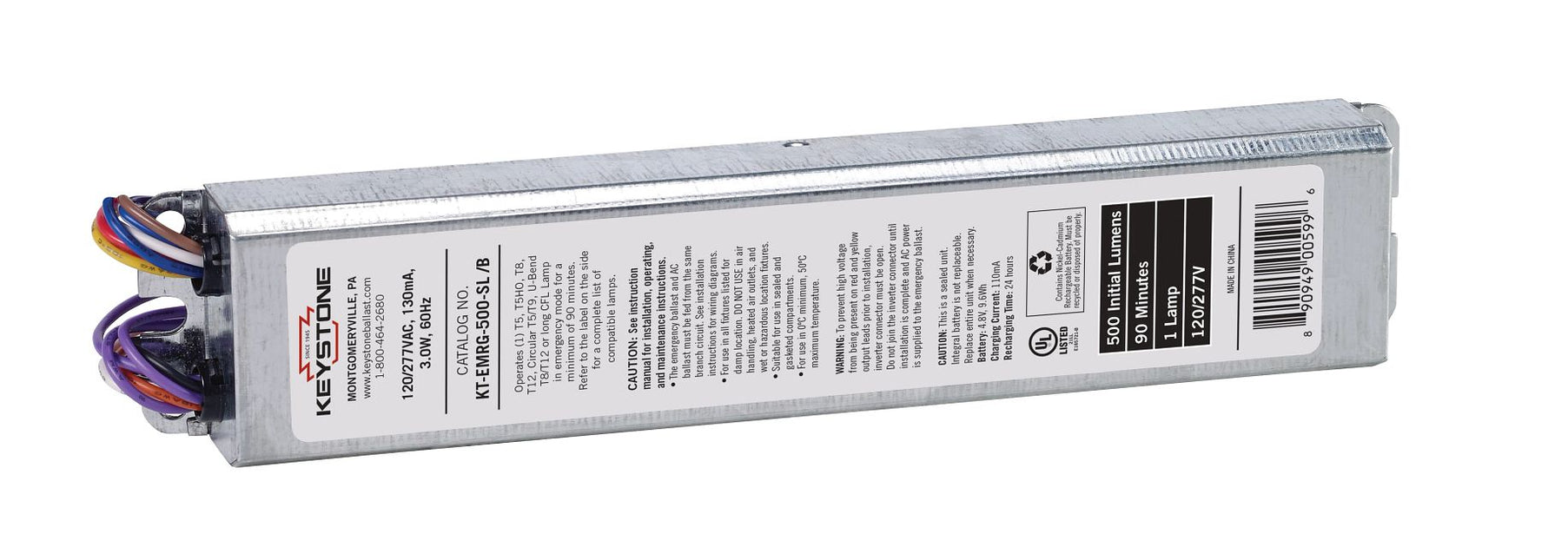 Keystone KT-EMRG-500-SL /B-DP Emergency Ballast 500Lm — Lighting Supply