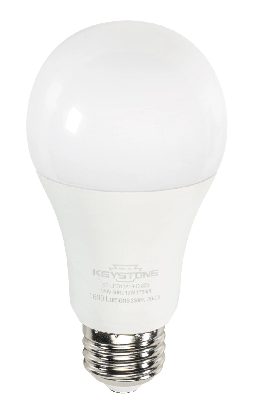 Keystone KT-LED13A19-O-850 /G2 LED A19 Omni-Directional Bulb E26 Base ...