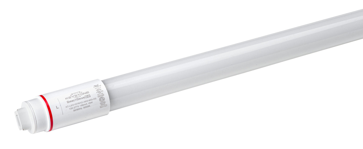 Keystone KT-LED18T8HO-48G-840-D2 18W LED T8 HO Lamp 4 Foot R17D Socket ...
