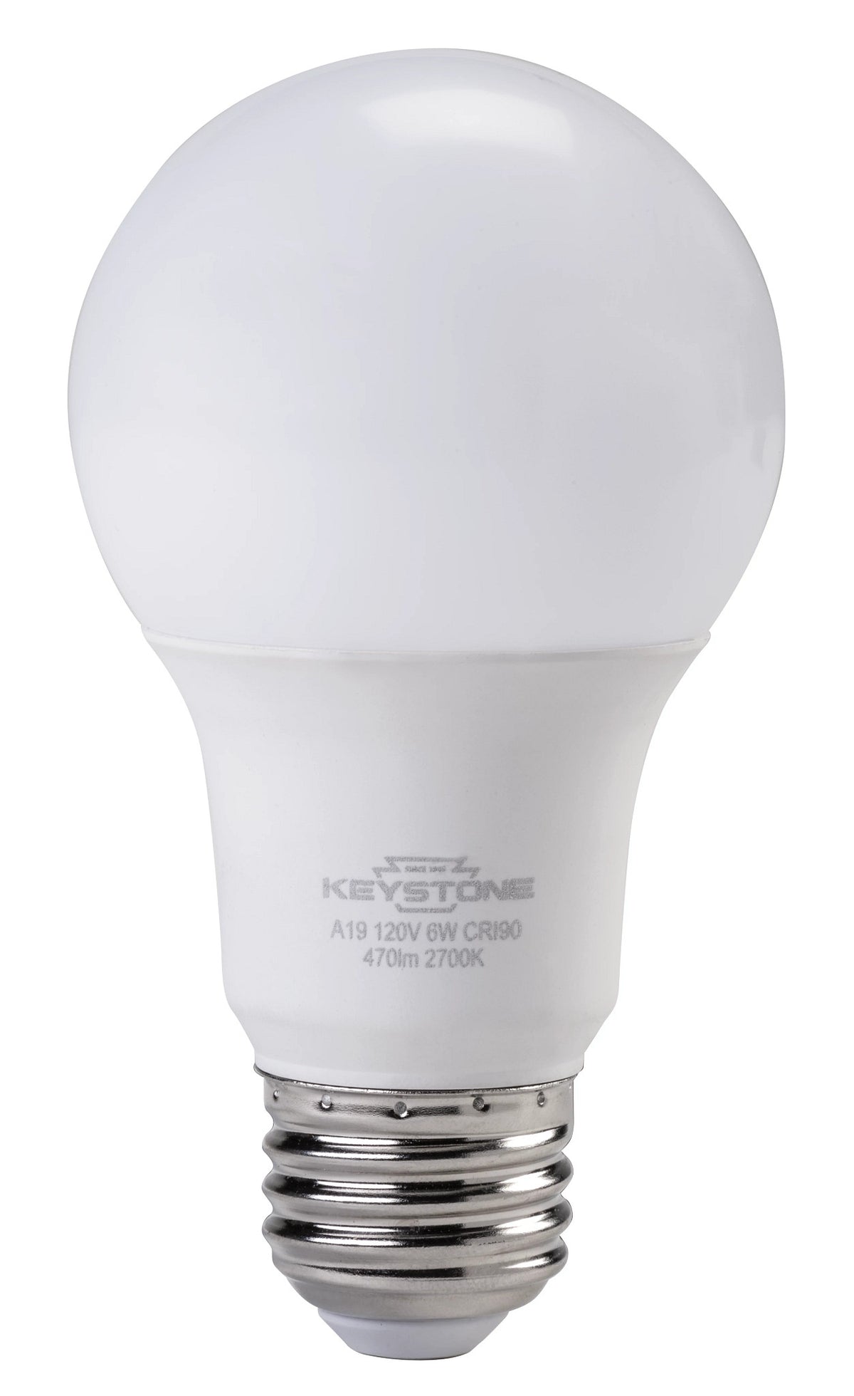 Keystone KT-LED6A19-O-950 6W 450Lm LED A19 Bulb E26 Base — Lighting Supply