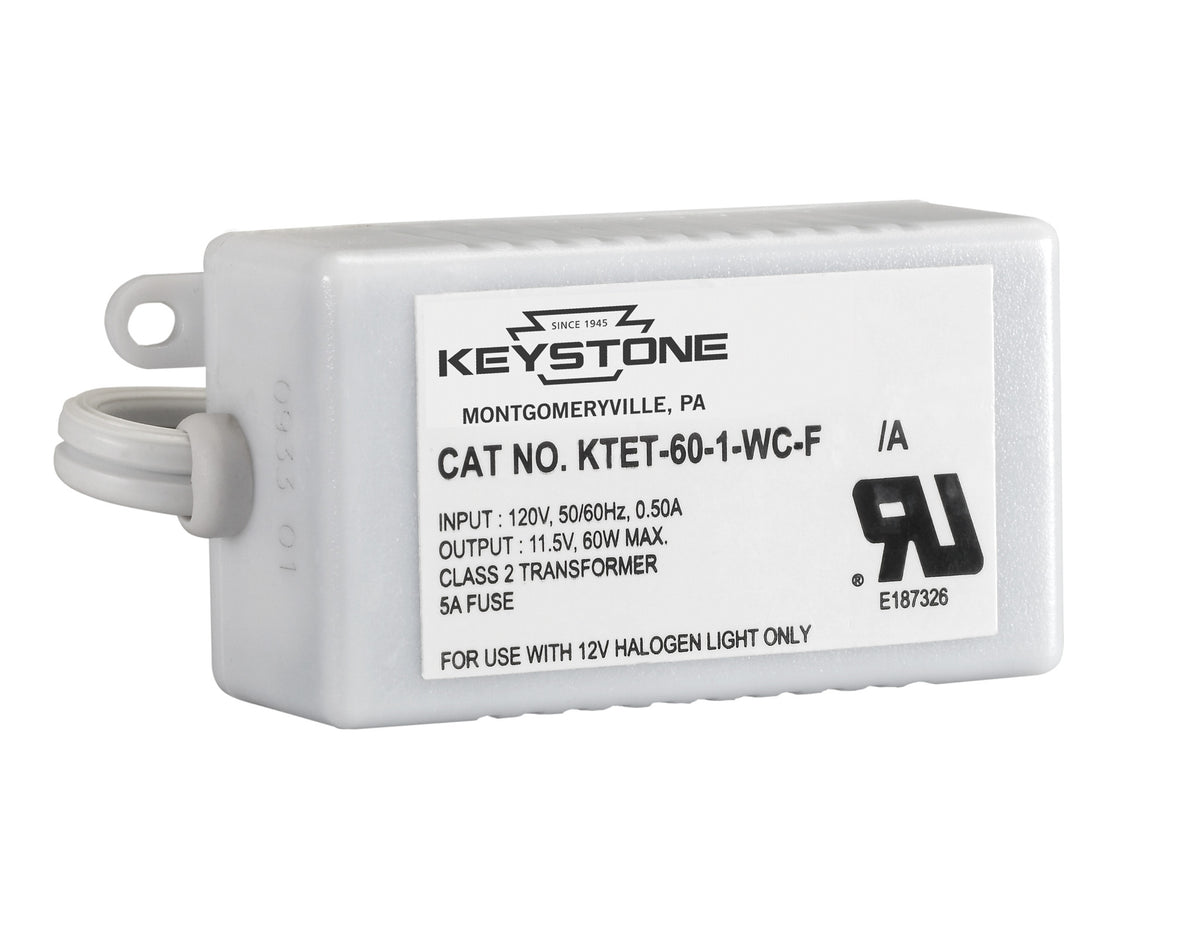 Keystone KTET-60-1-WC-F 60W Transformer 12V — Lighting Supply