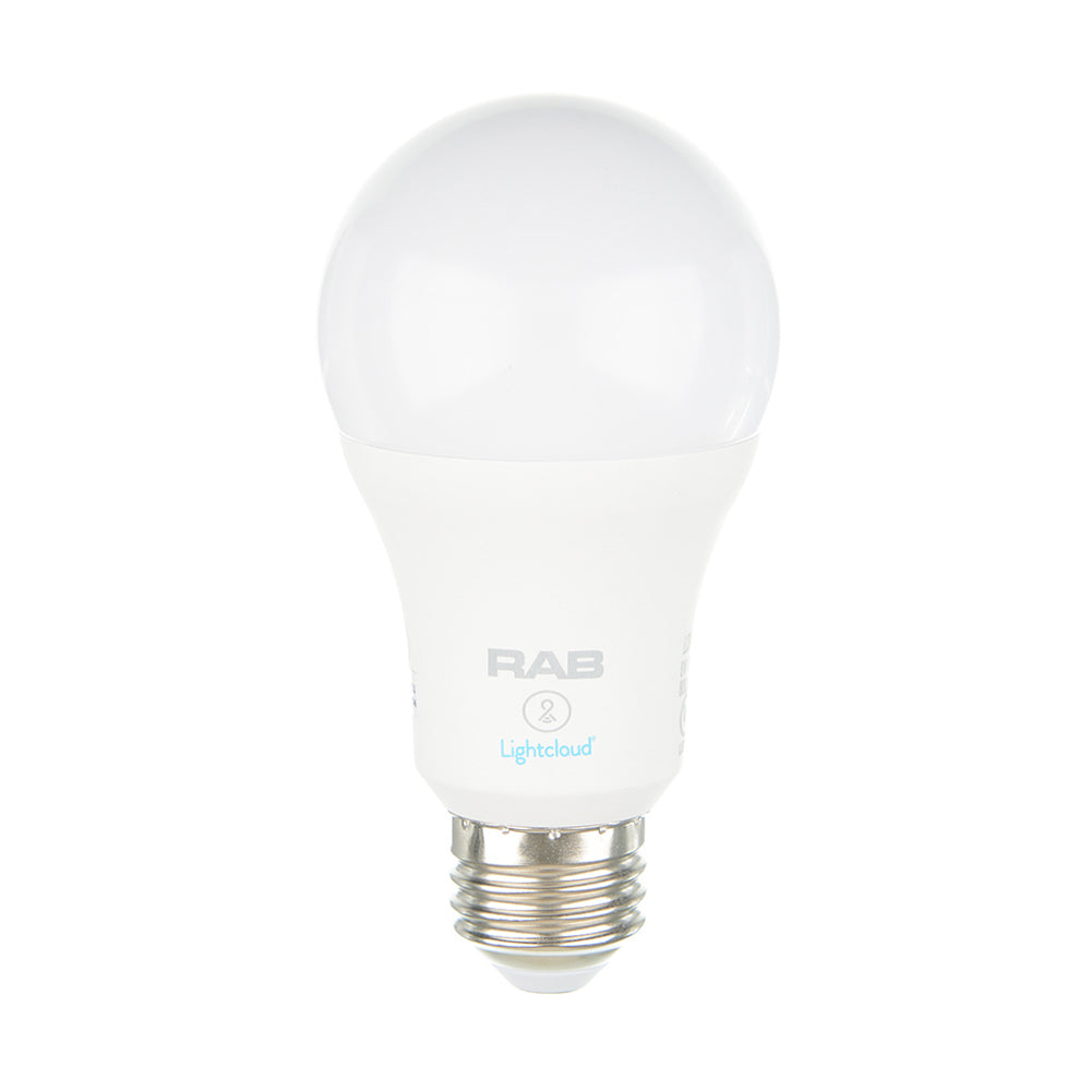 RAB LCBA19-9-E26-9RGB-SS LCB A19 8.8W 800Lm E26 Base 2700K-6500K RGB ...