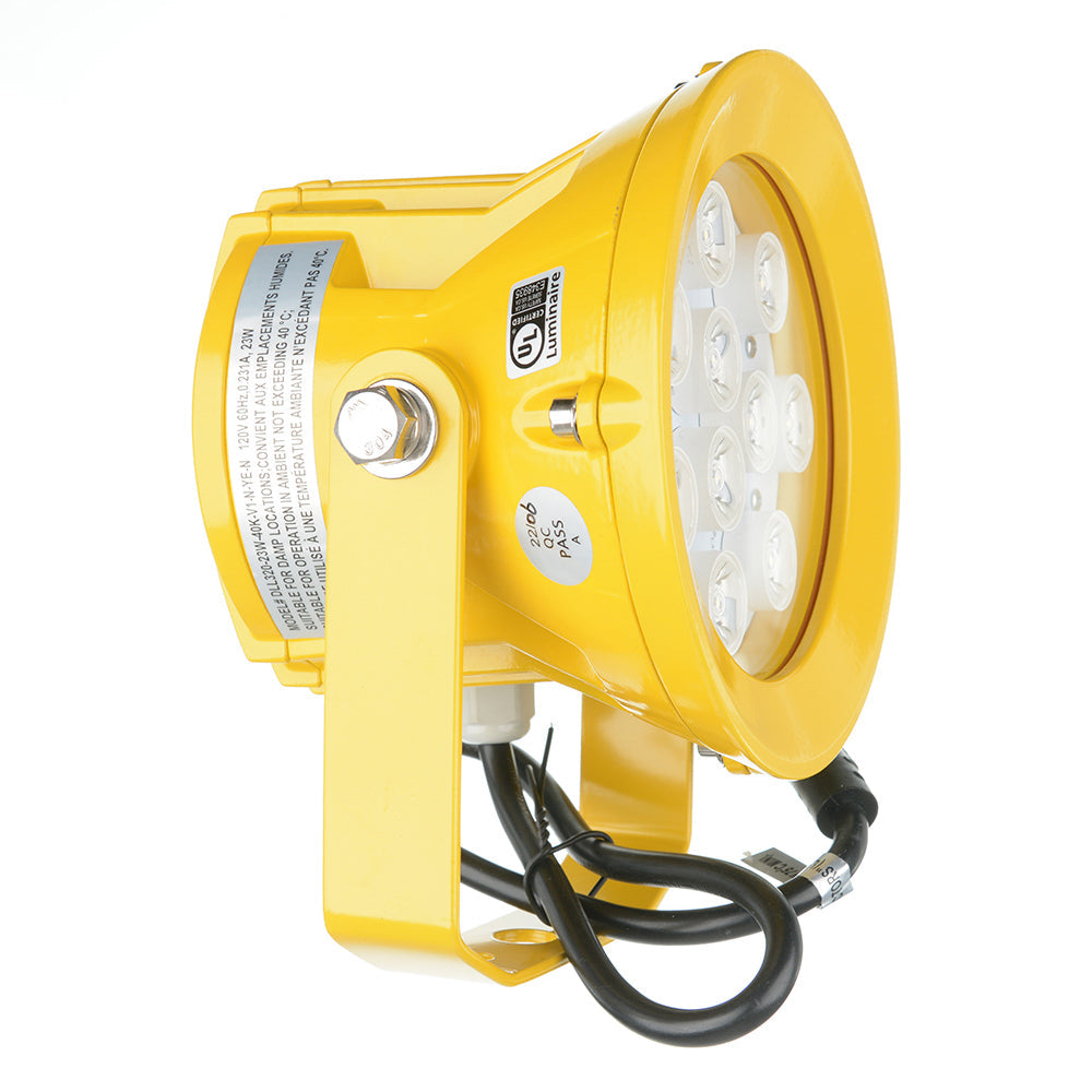 Trace-Lite LDL200-4K LED Dock Light 23W 120-277V 4000K Yellow Finish ...