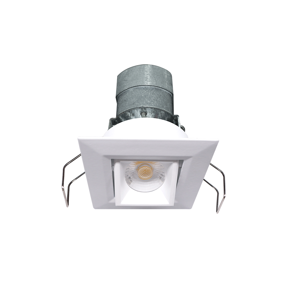 Lotus LED Lights LED-1-S6W-30K-WH-24V-G-SQ Gimbal Mini Recessed LED ...
