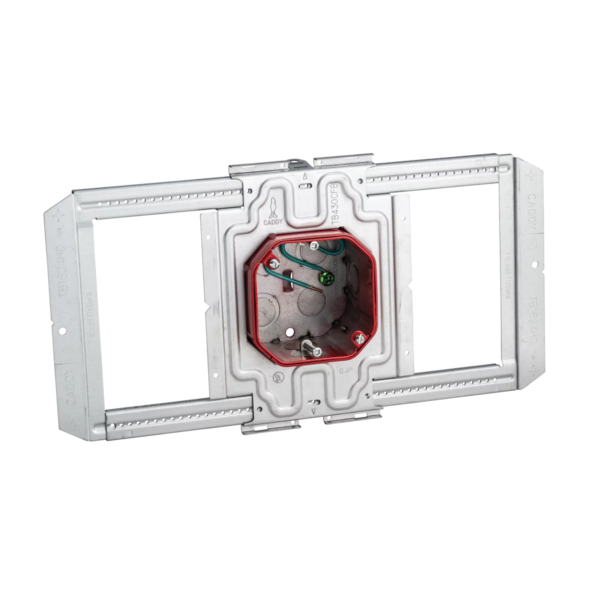 Caddy TBOCR Adjustable Depth Octagon Fire Alarm Box Bracket Rail ...