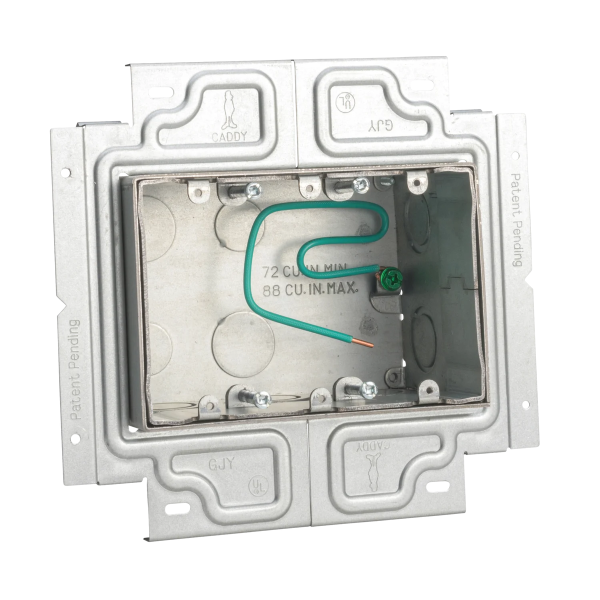 Caddy TB3GM Adjustable Depth Multi-Gang Masonry Open Back Box 3 Gang ...