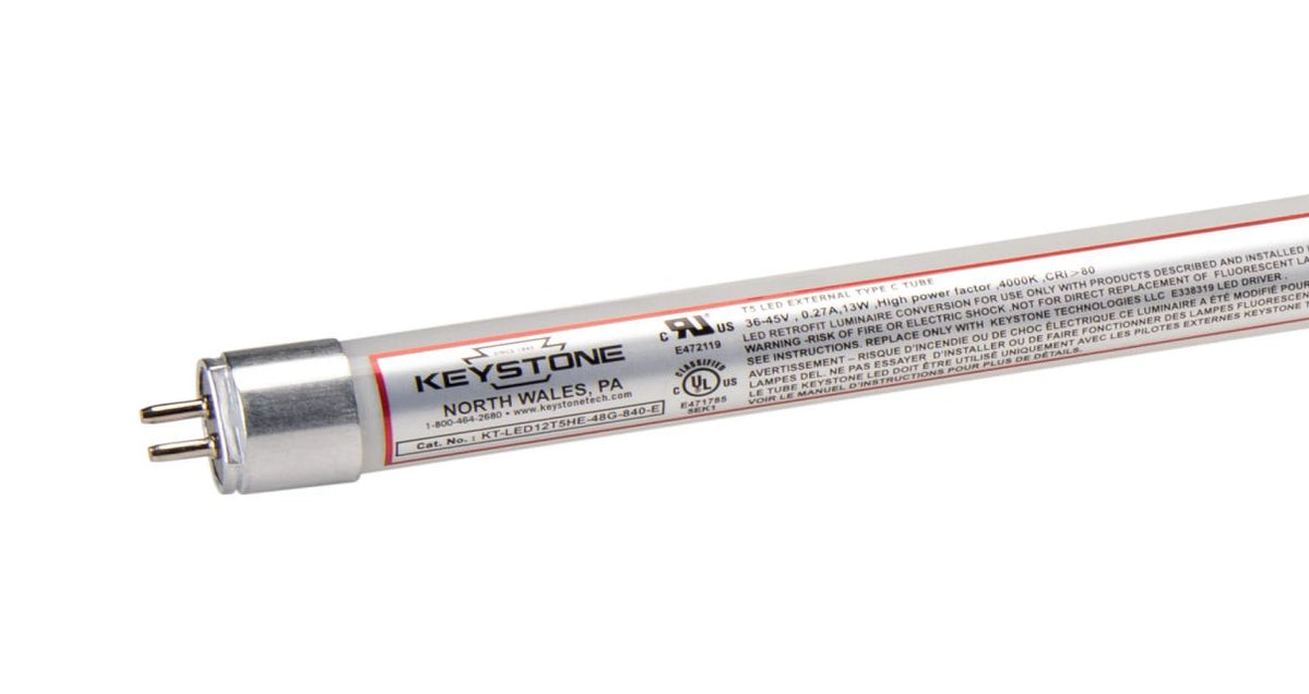 Keystone KT-LED12T5HE-48G-840-E /G2 12W LED T5 HE Tube 1800Lm G5 Base ...