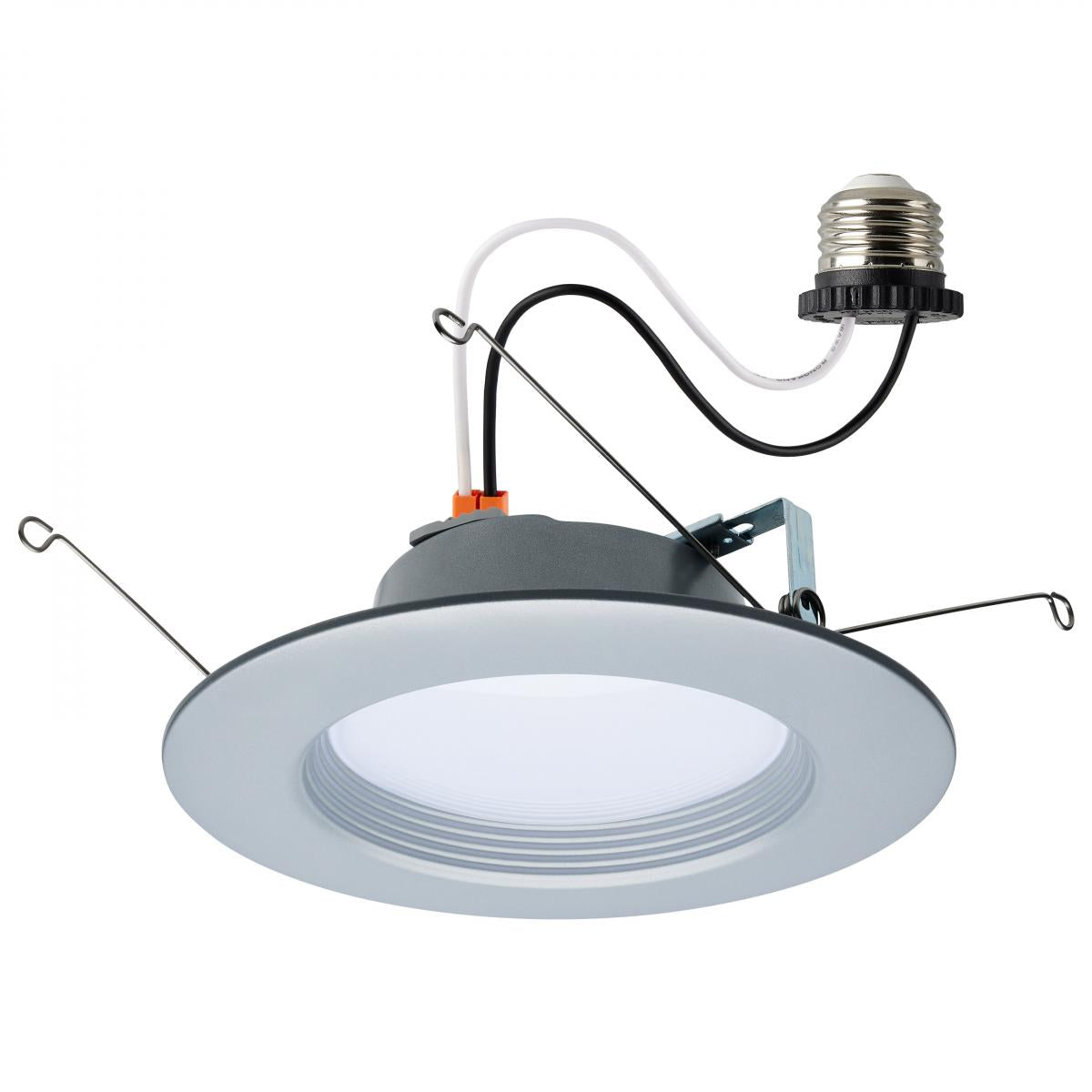 SATCO/NUVO S11836R1 9W LED Downlight Retrofit 5-6 Inch Brushed Nickel ...