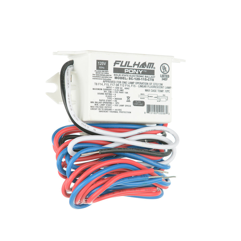 Fulham SC-120-115-CT8 Pony Series Rapid Start Ballast Class P Outdoor ...