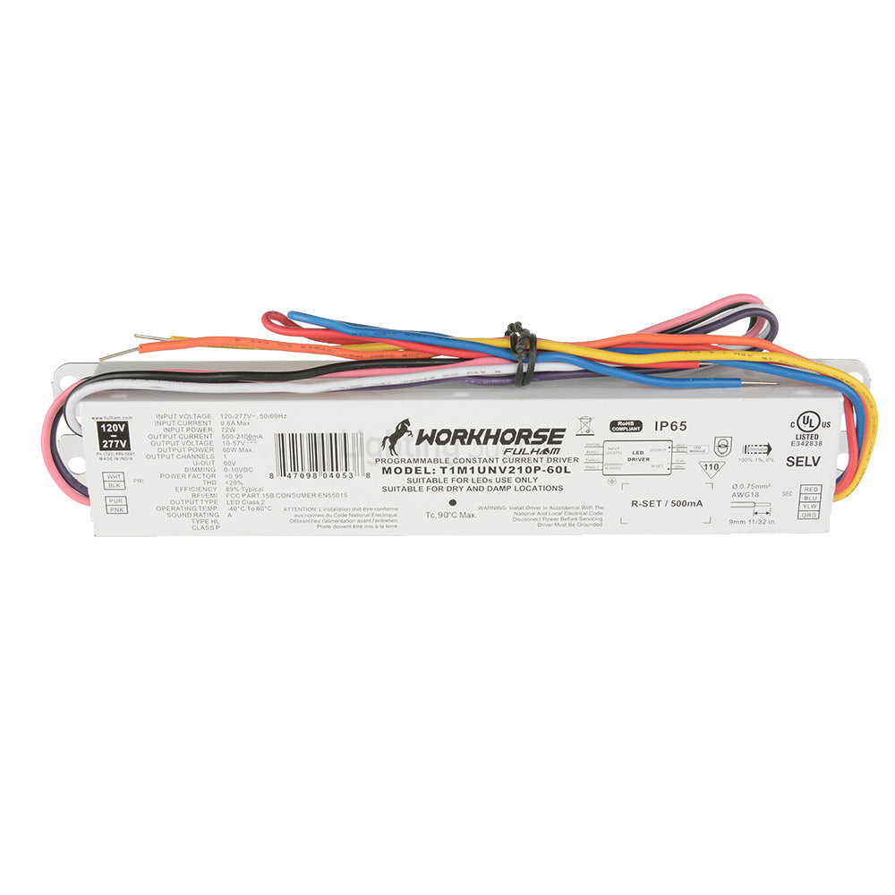 Fulham Workhorse LED Driver Programmable 500mA To 2100mA — Lighting Supply