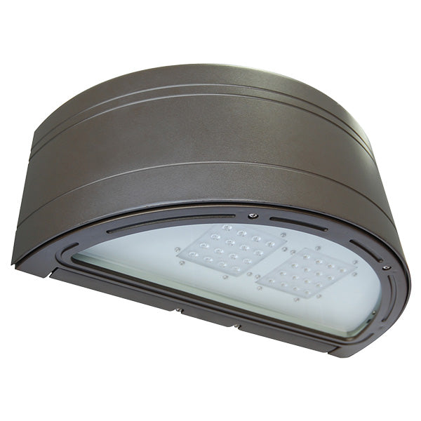 Trace-Lite TLED111P-42-VS-3K-BB Half-Moon Full Cutoff LED Wall Pack ...