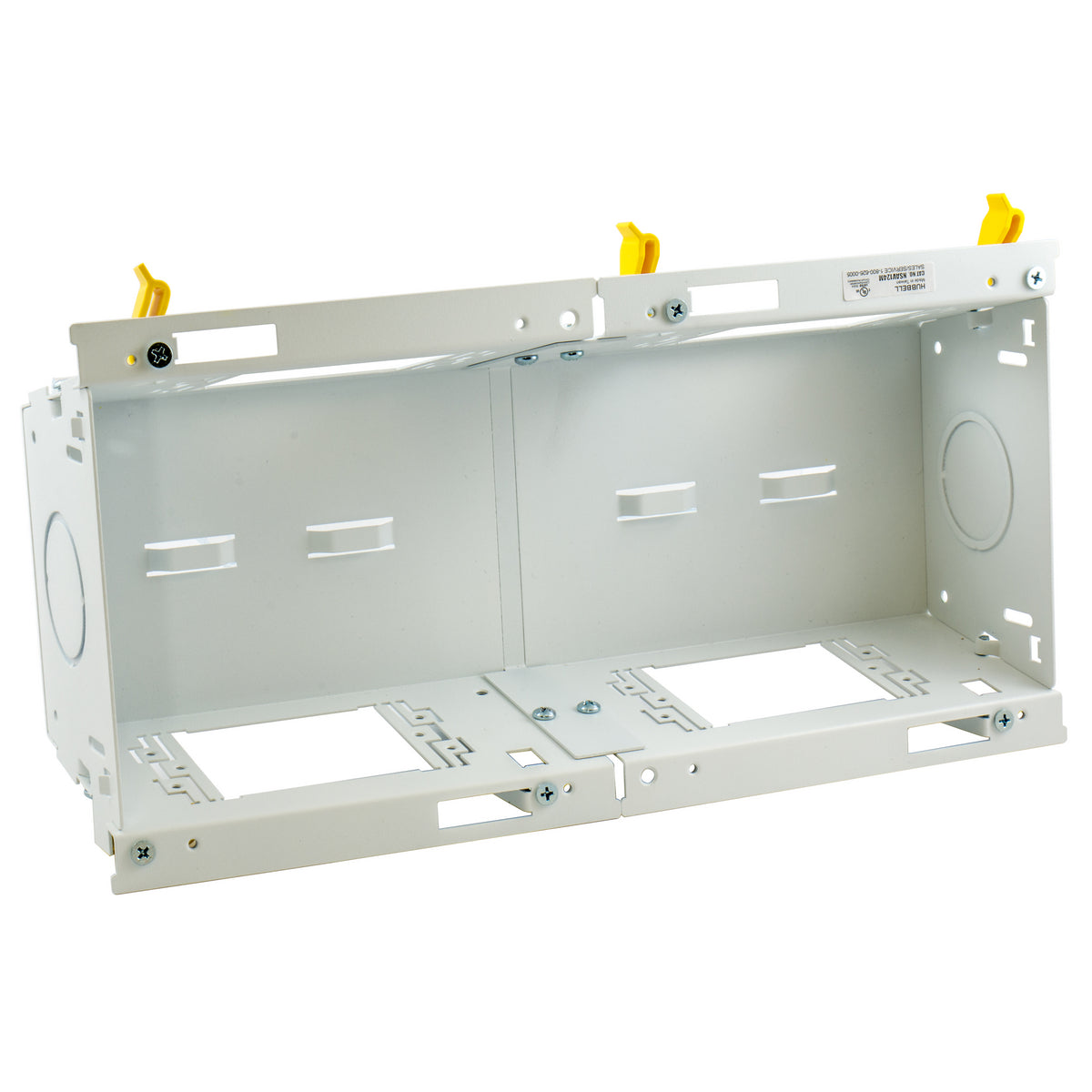 Bryant NSAV124M Enclosure FPTV 4-Gang Metallic White — Lighting Supply