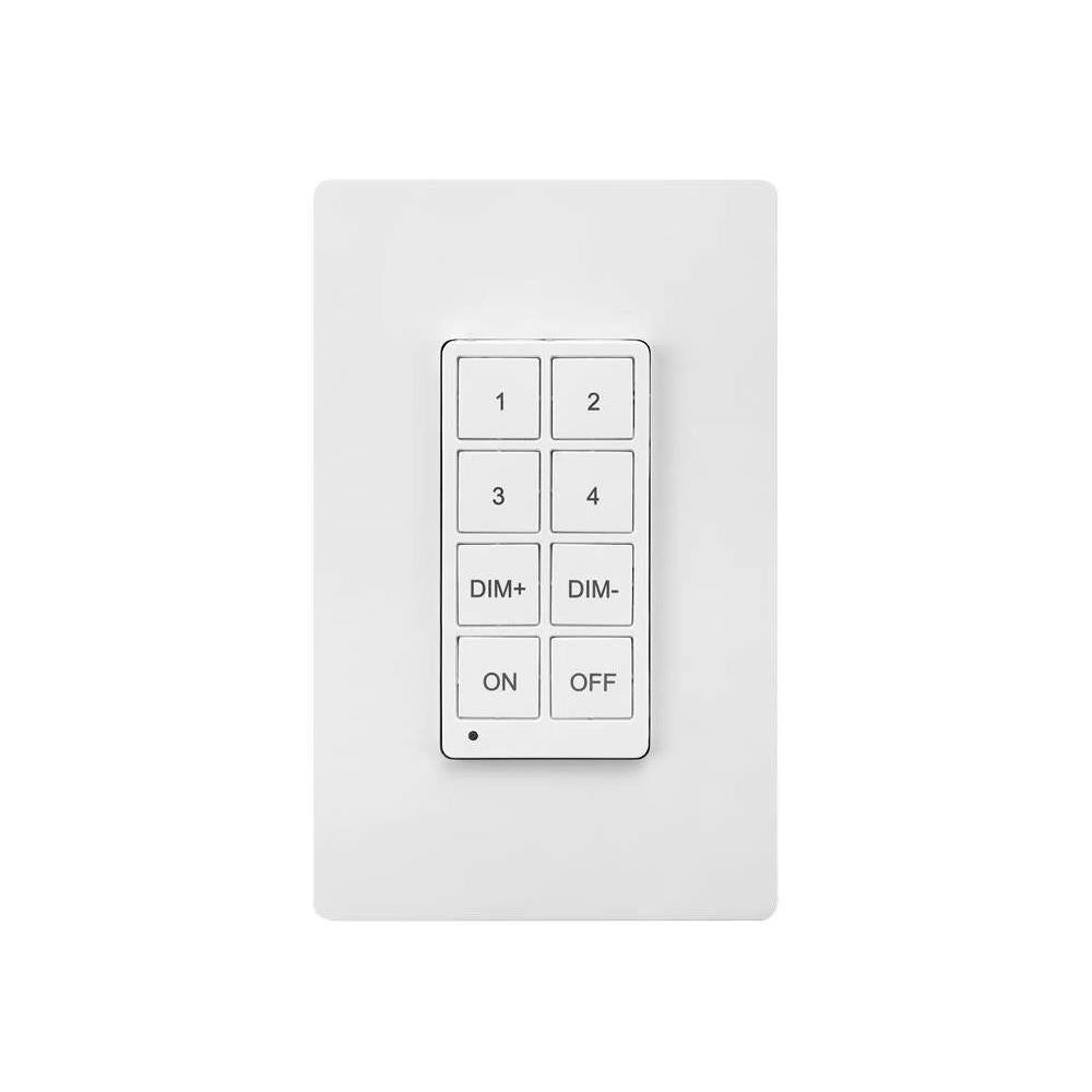 Maxlite WNS8-W Network Controls Bluetooth 8 Button Wall Switch White ...