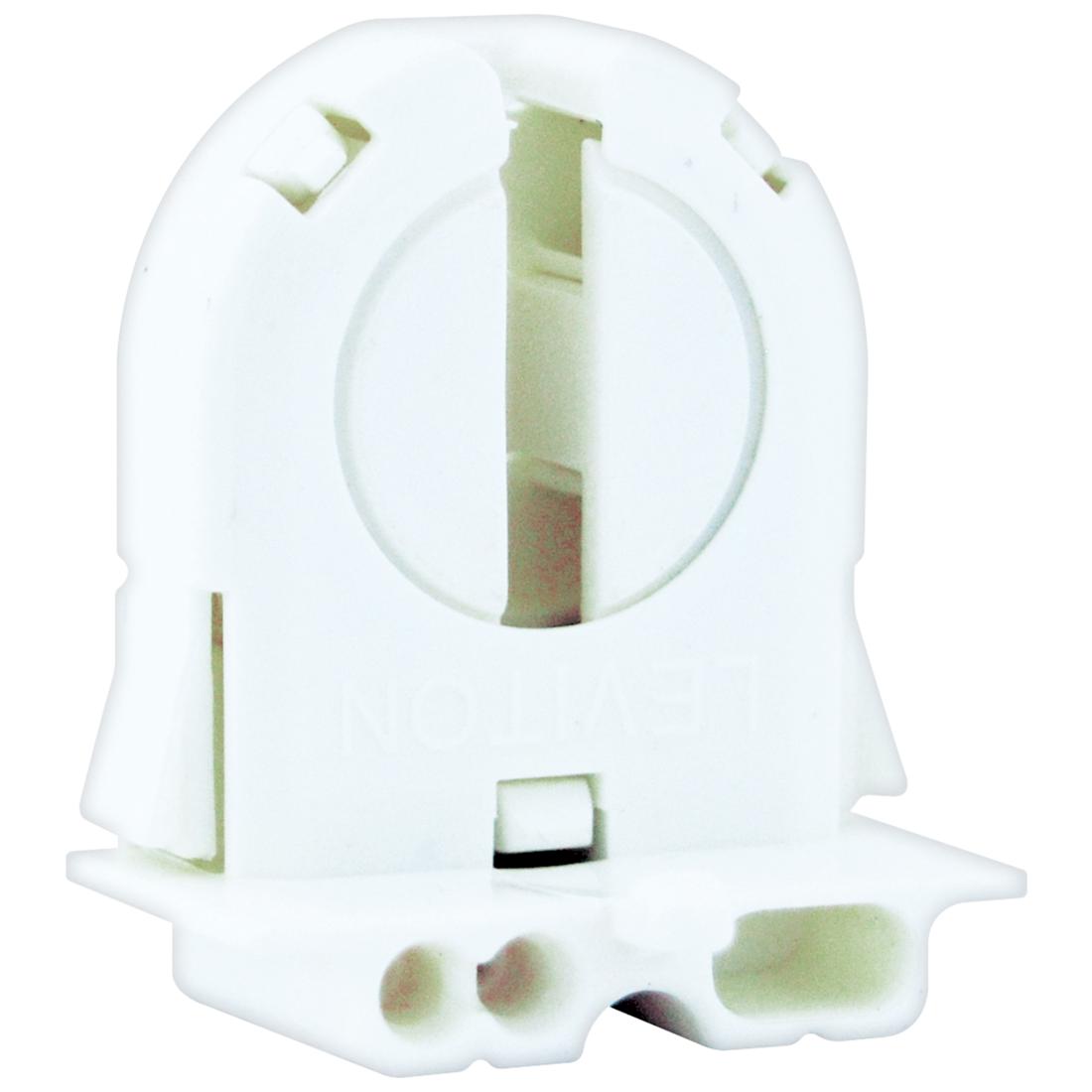 Leviton 23652-WP T8 Medium Base Shunted Snap-In Rotary Socket ...