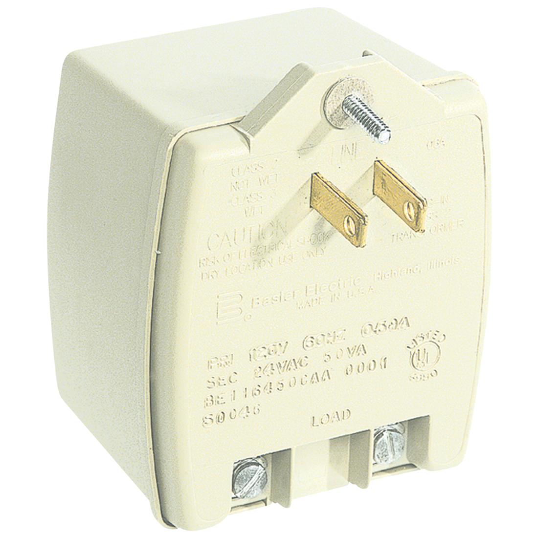 Standard 24V/TRANSFORMER Plug-In Magnetic Step-Down 50VA Transformer ...