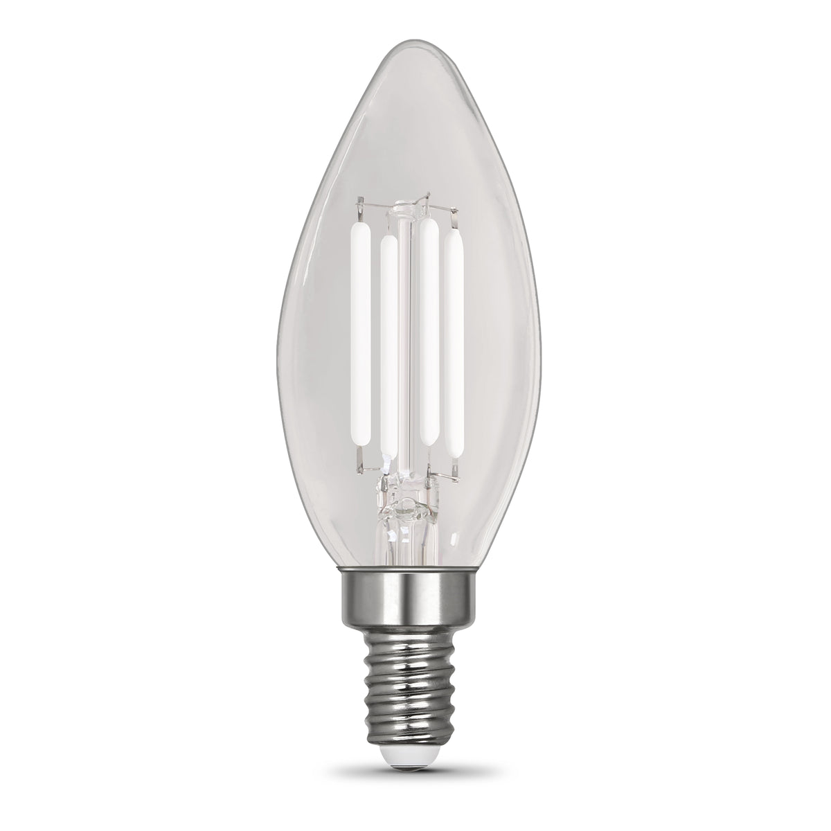 Feit Electric BPCTC100927WFIL2CAN B10 E12 Base Torpedo Tip LED Bulb ...