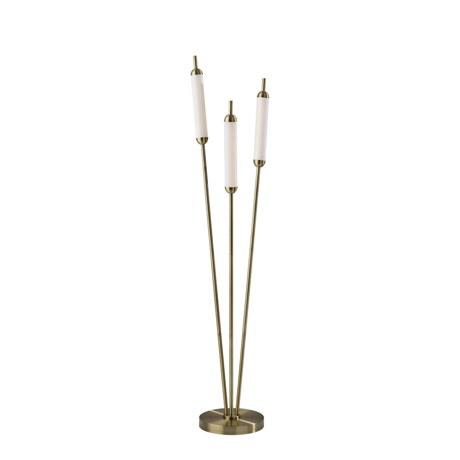 Adesso 4404-21 Pierce LED Floor Lamp Antique Brass — Lighting Supply