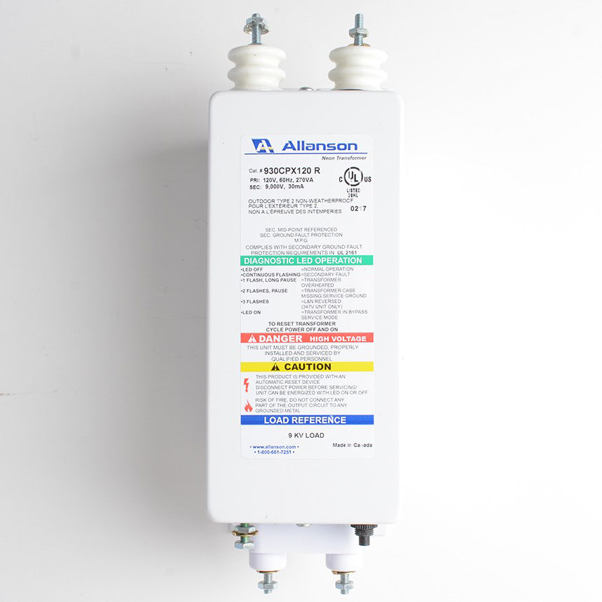 Allanson 930CPX120 Neon Transformer Power Supply 9000V 30mA 120V ...