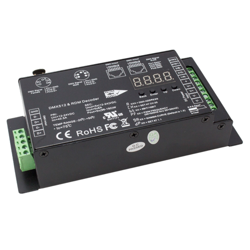 American Lighting REC-DMX-RJ45A-5CH 5-Channel DMX Receiver — Lighting ...