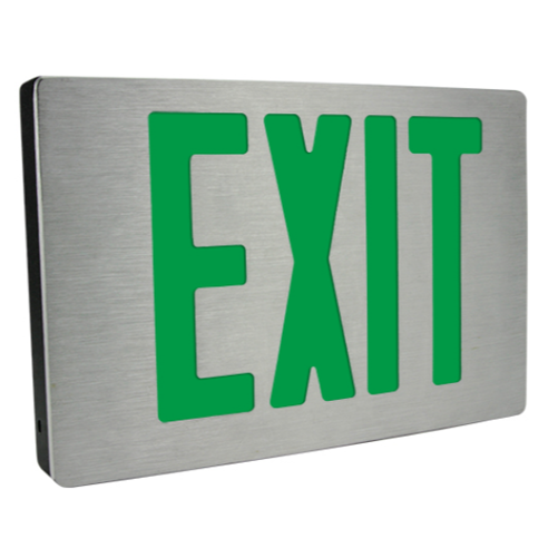 Exitronix G400U-LB-WW Universal Diecast Aluminum Exit Sign Double Face ...