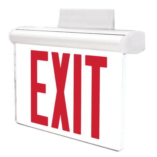 Exitronix NY900U-WB-SR-AG Universal Mount LED Edge-Lit Exit Sign ...