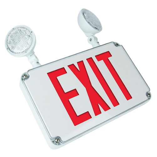 Exitronix VEX-WPC-1-R-W Weatherproof LED Exit Sign — Lighting Supply