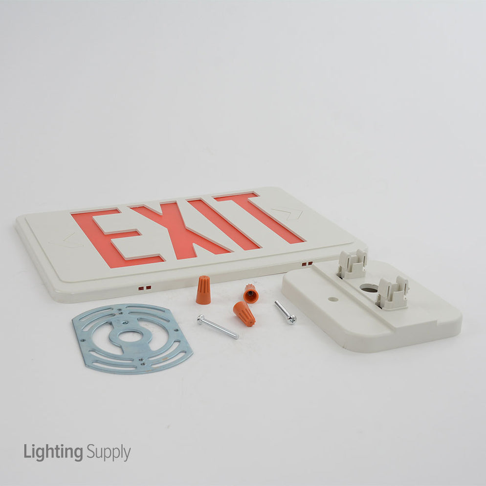 Standard-BL LEDCXTEU2RWRC LED Double Face Exit/Emergency — Lighting Supply