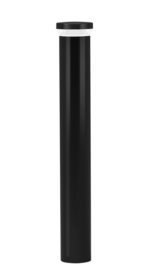 RAB BLEDR24YK Bollard Round 42 Inch 24W LED Warm Black — Lighting Supply