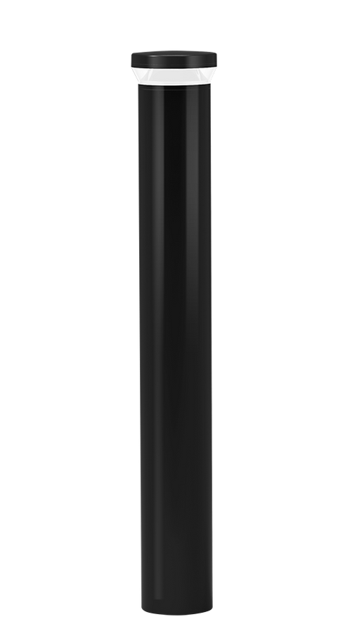 RAB BLEDR24YK Bollard Round 42 Inch 24W LED Warm Black — Lighting Supply