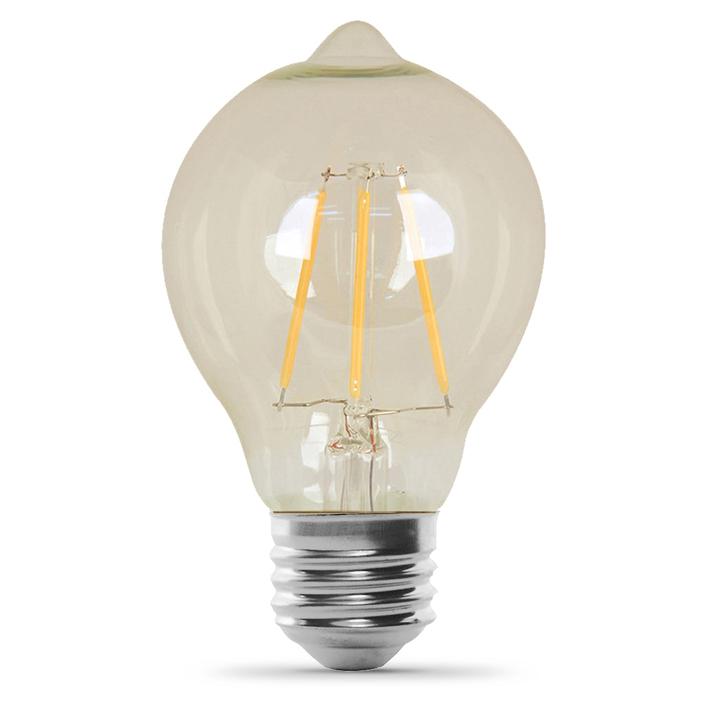 Feit Electric AT19/VG/LED 4W Exposed Filament Vintage Glass Bulb AT19 ...