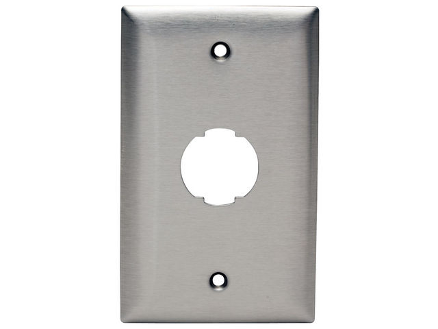 Bryant HISF11 Faceplate Hi-Impact Stainless Steel 1-Gang 1-Port ...