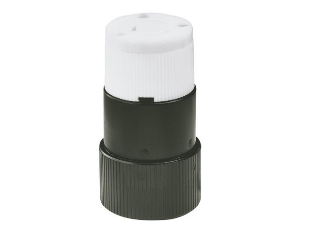 Bryant 7314NB Locking Connector 20A 250V 2P3W Black — Lighting Supply