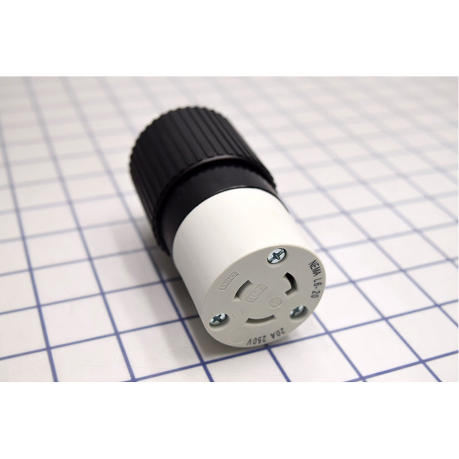 Bryant 70620NC Locking Connector 20A 250V L6-20R Black And White ...