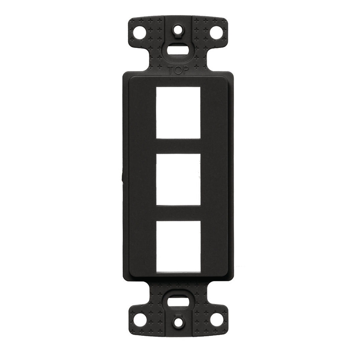 Bryant NS613BK Plate Decorator Keystone Frame 3-Port Black — Lighting ...