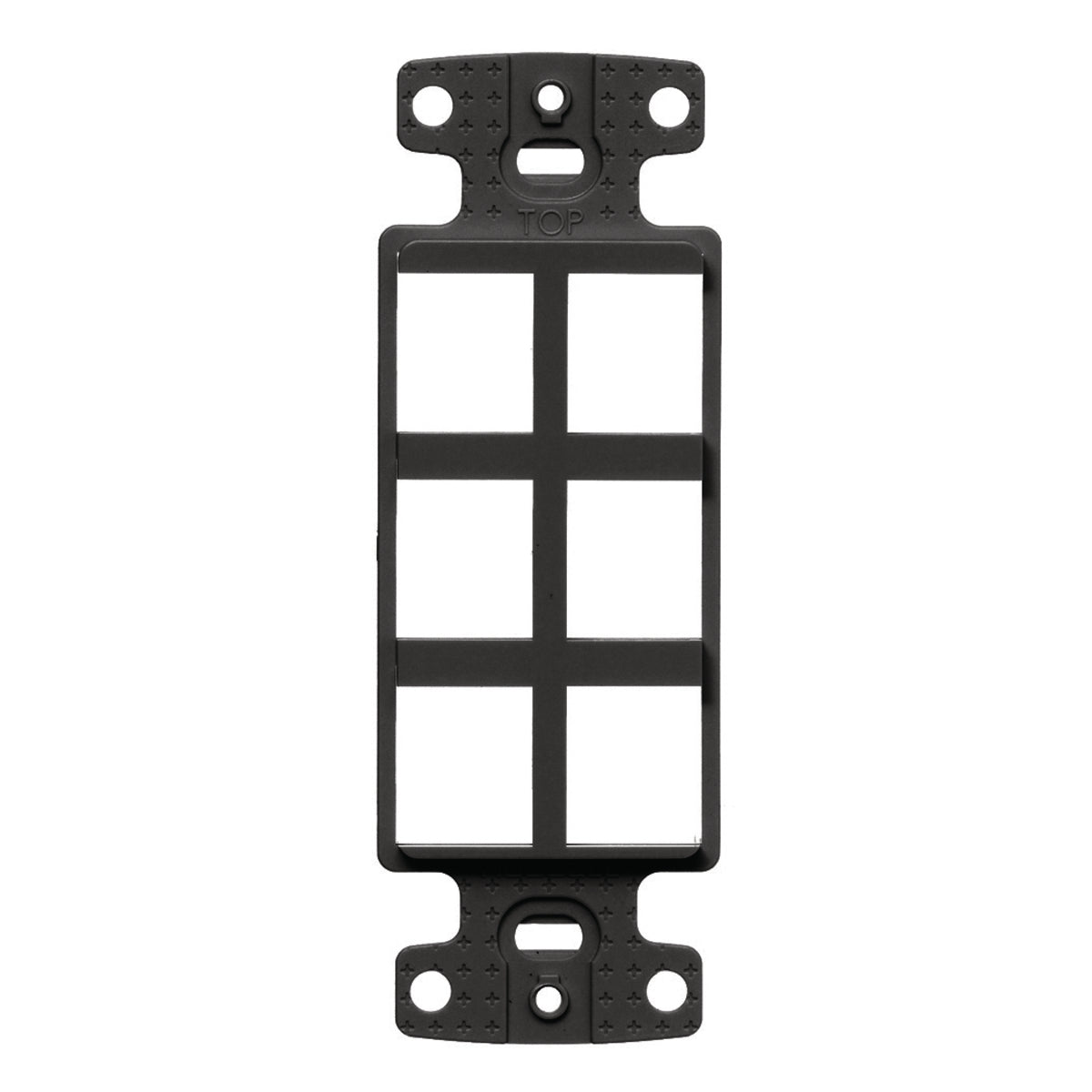 Bryant NS616BK Plate Decorator Keystone Frame 6-Port Black — Lighting ...